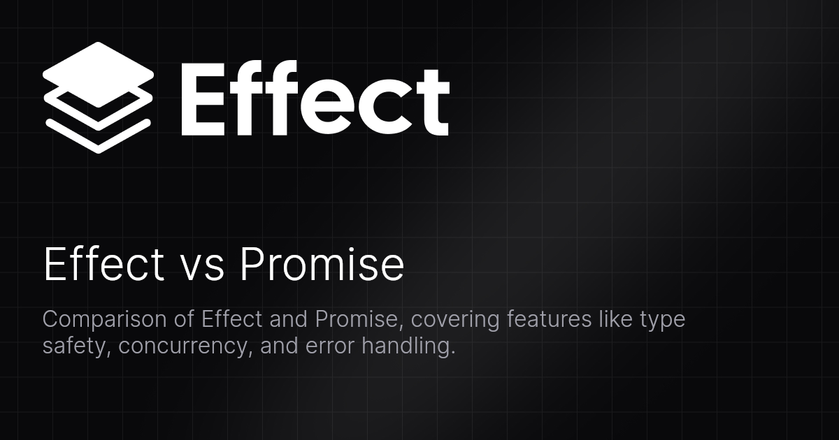 Effect vs Promise | Effect Documentation